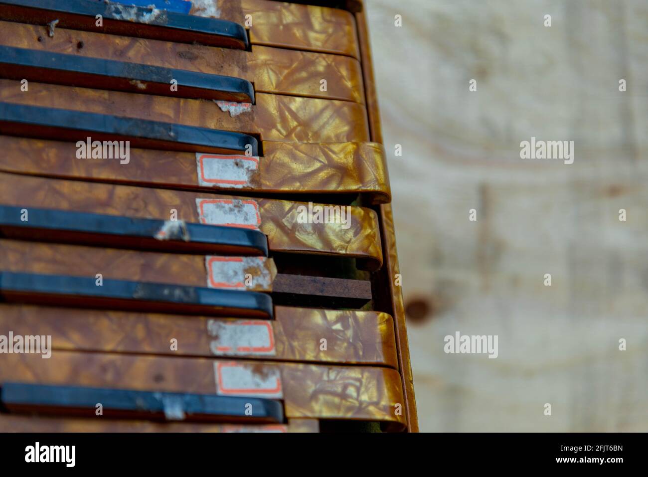 Old and small 120 bass accordion for students. Musical instrument ...