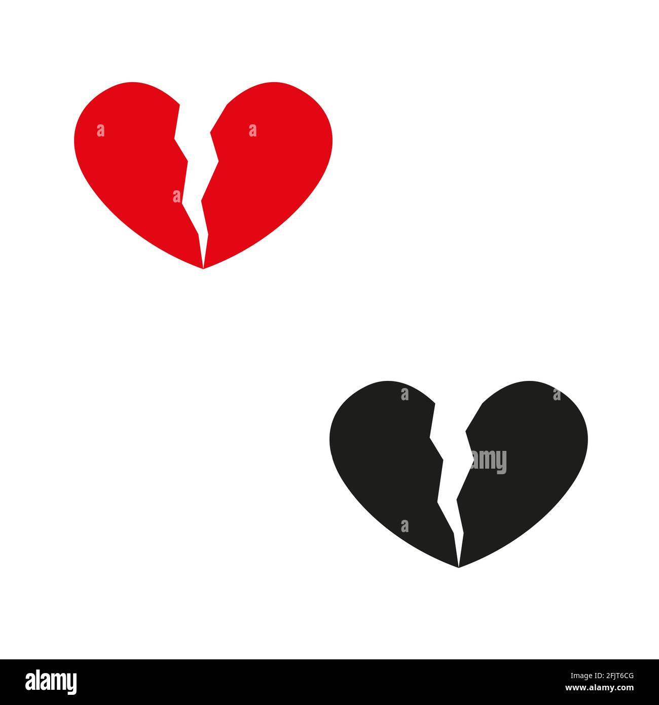 Red heart - outline drawing for an emblem or logo. Template for ...