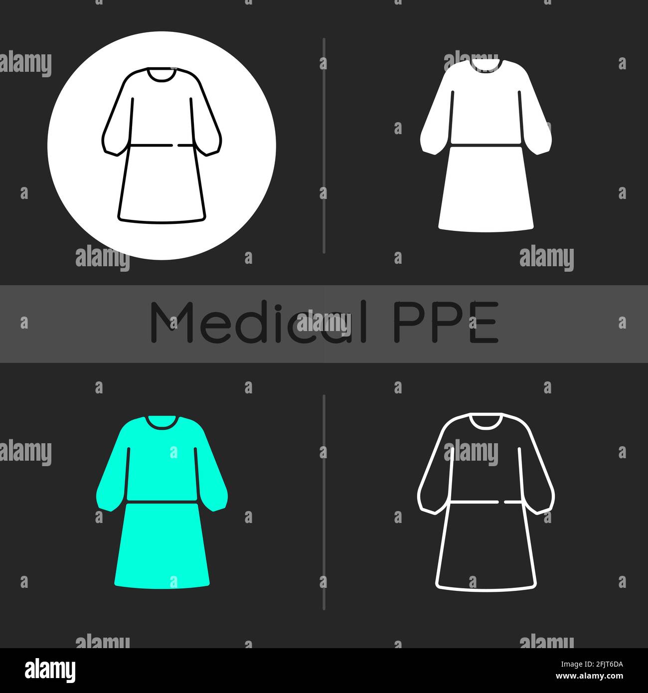 Surgical gown Stock Vector Images - Alamy