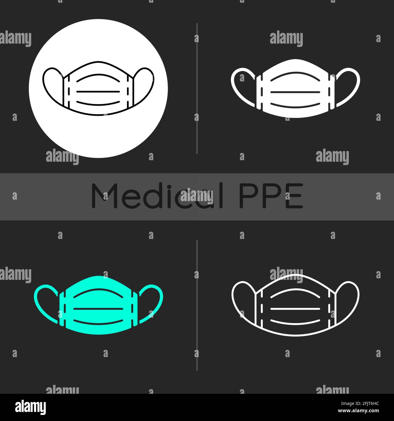 Set of flat line filled icons for design theme hi-res stock photography ...