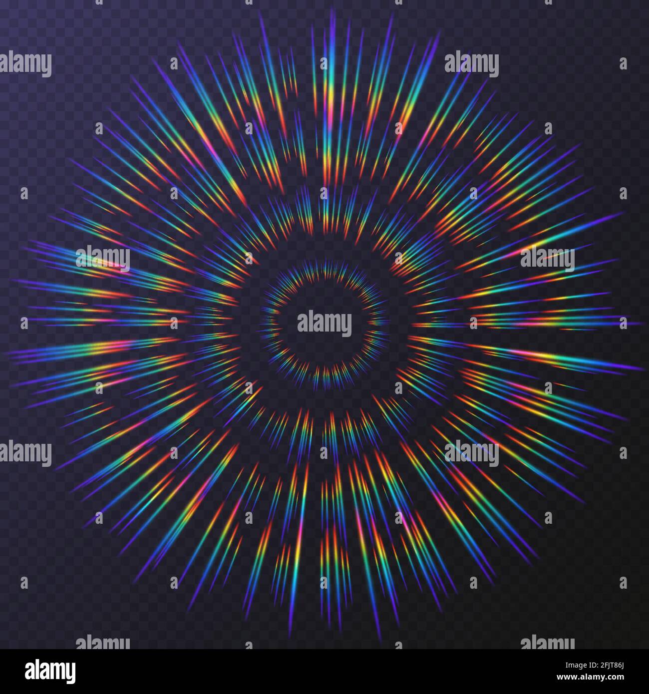 Light refractions frame, background with rainbow sunlight effect ...