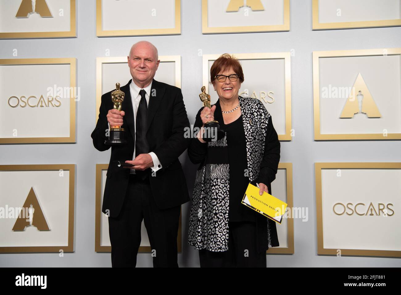 Los Angeles, USA. 25th Apr, 2021. Donald Graham and Jan Pascale pose ...