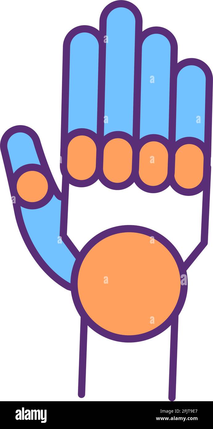 Innovative prosthetic hand RGB color icon Stock Vector Image & Art - Alamy