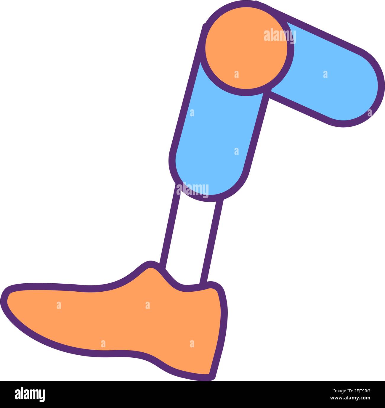 Knee joint replacement Stock Vector Images - Alamy