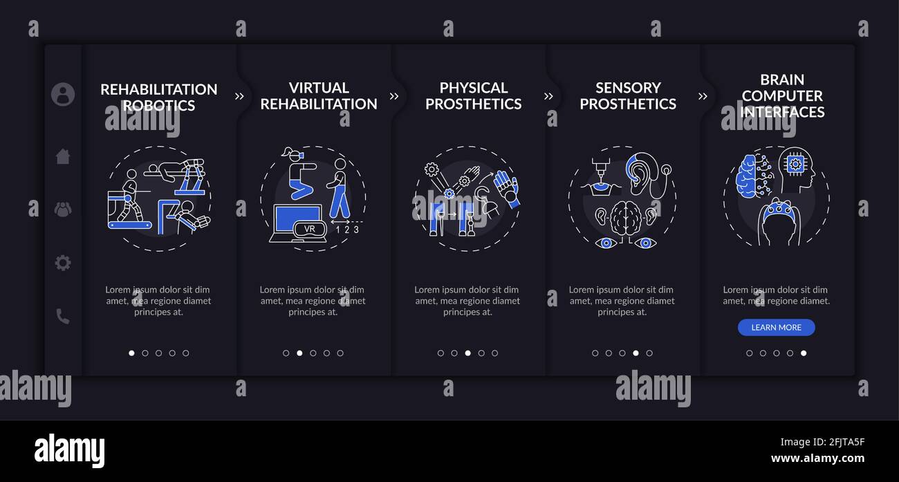 Assistive devices onboarding vector template Stock Vector Image & Art ...