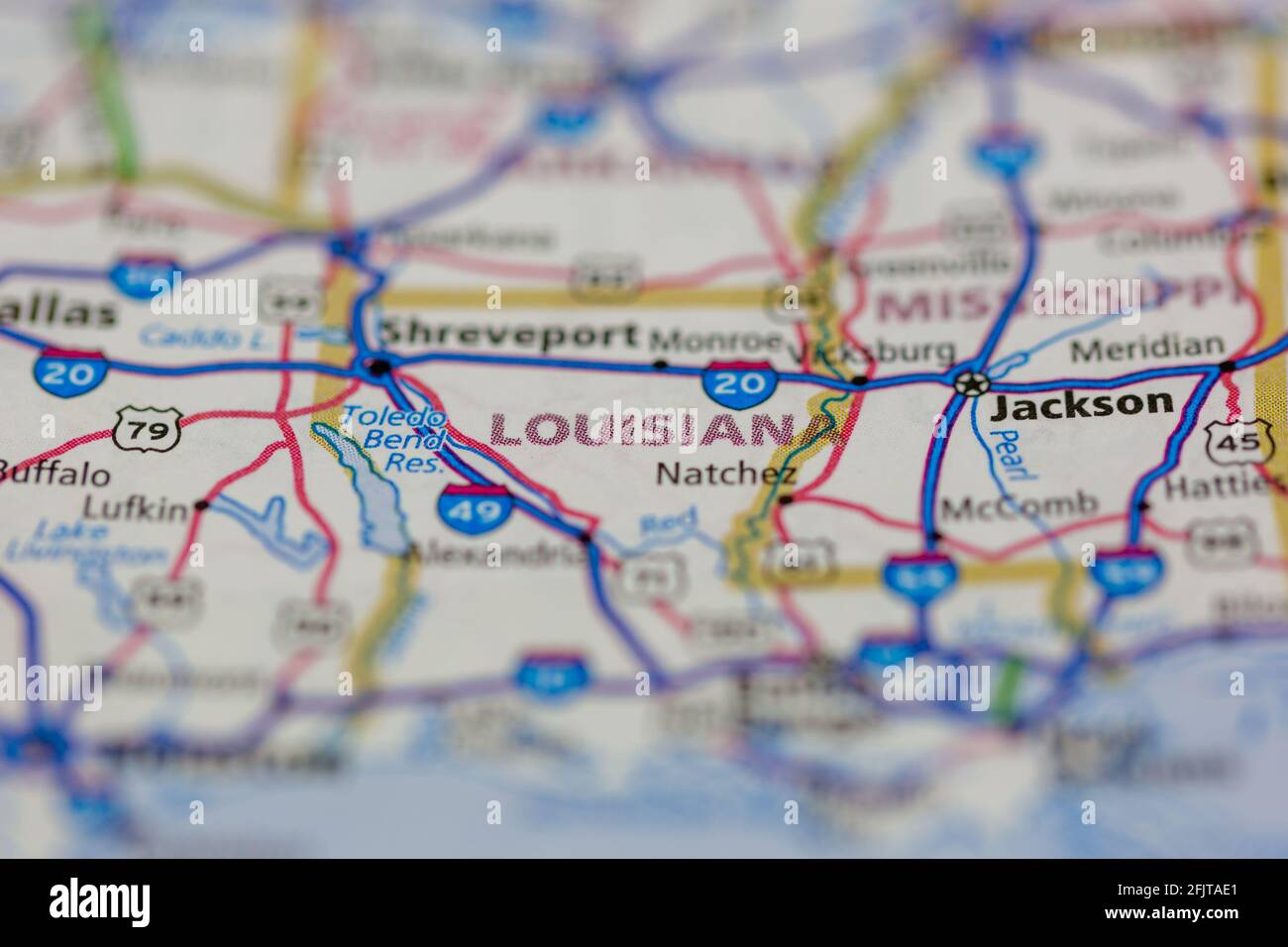 Louisiana Geography Map