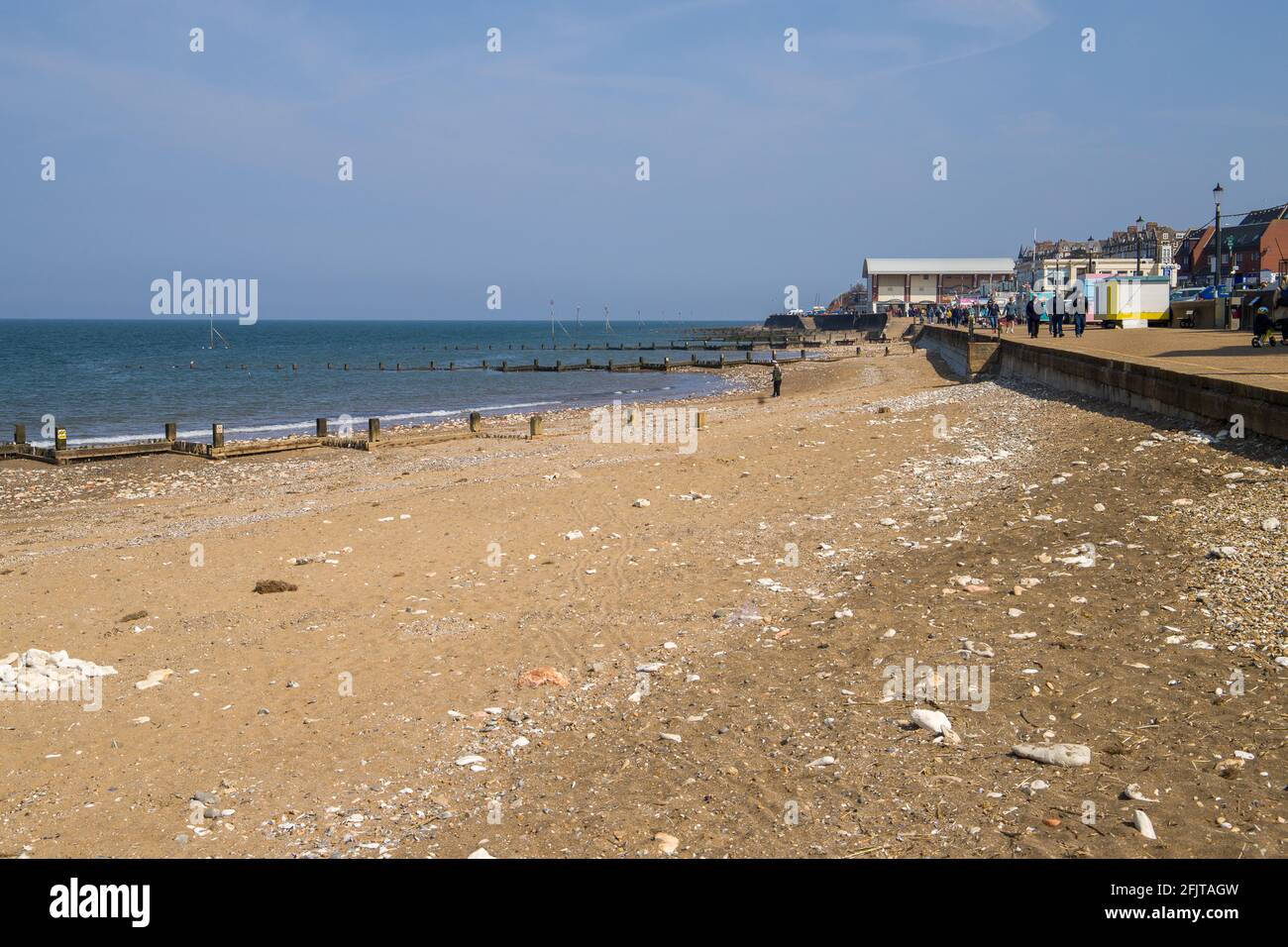 Lovely sunny day in Hunstanton looking towards The Green & Old ...