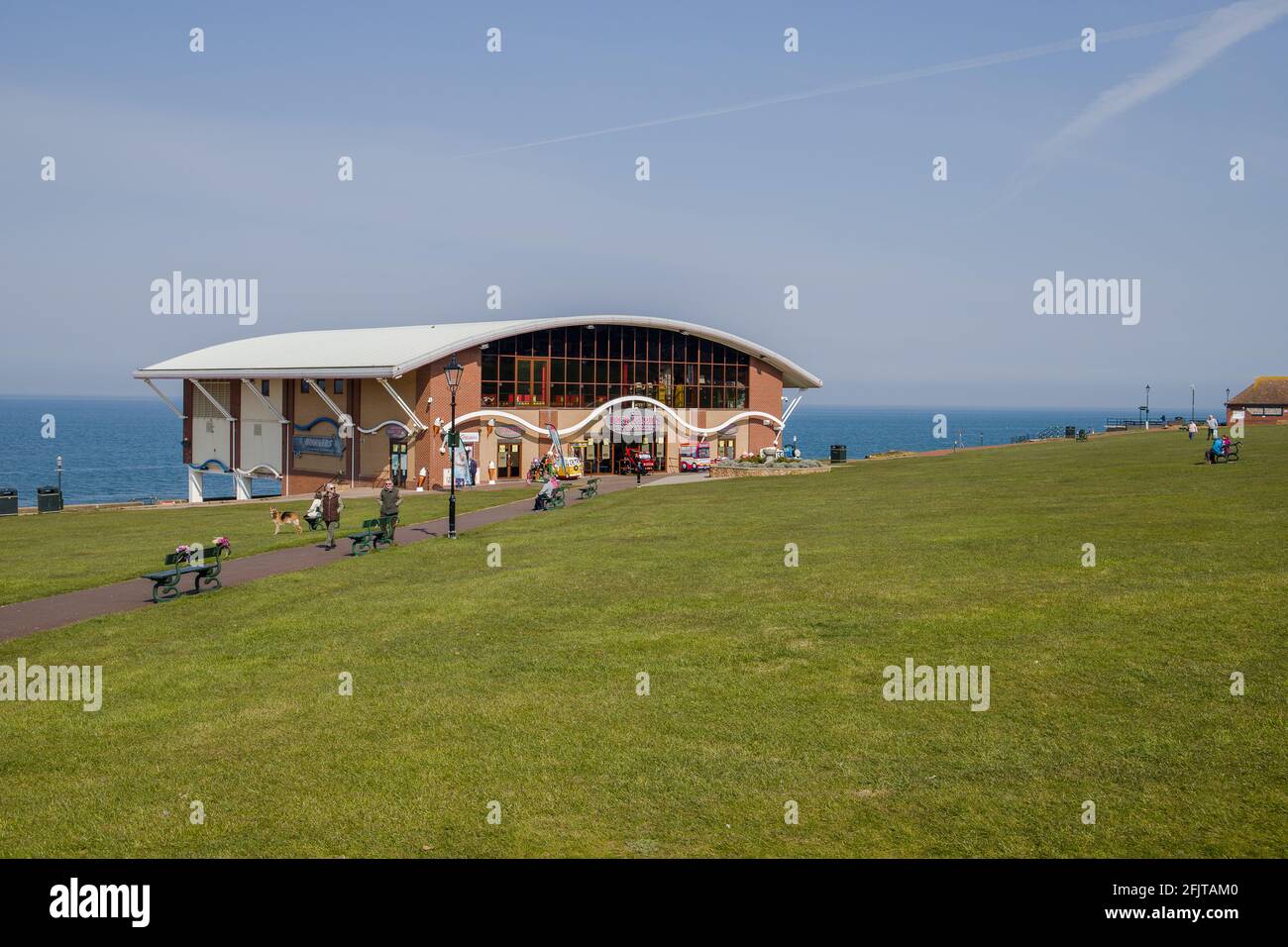 View of the amusment arcade on The Green in Hunstanton, West Norfolk ...