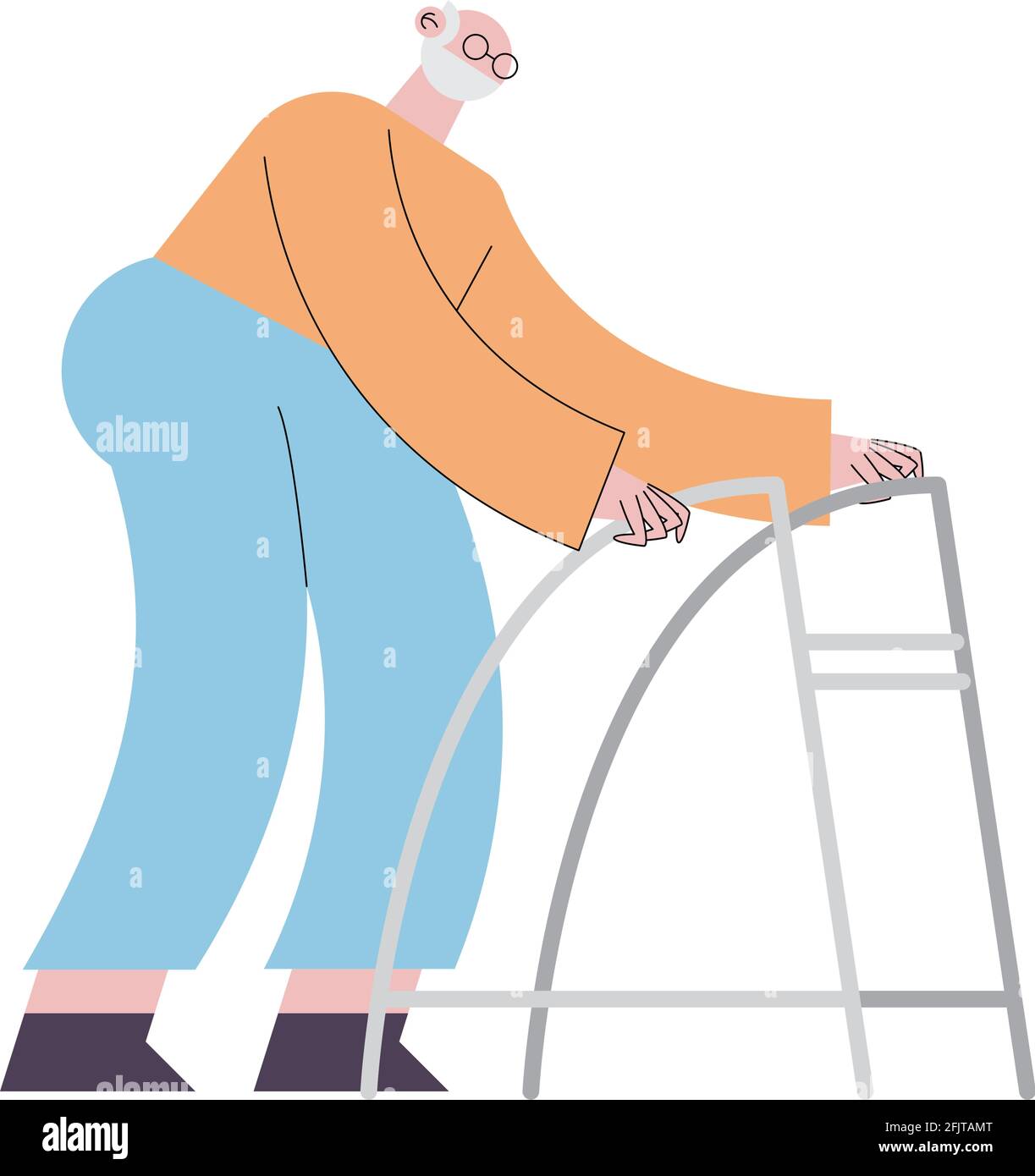 Using walker Stock Vector Images - Alamy