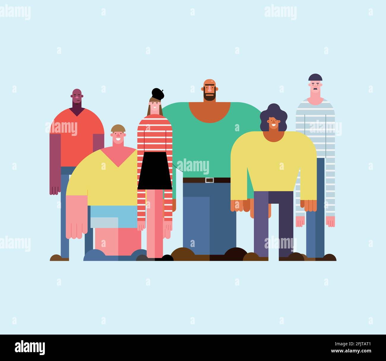 Tall man and short woman Stock Vector Images - Alamy