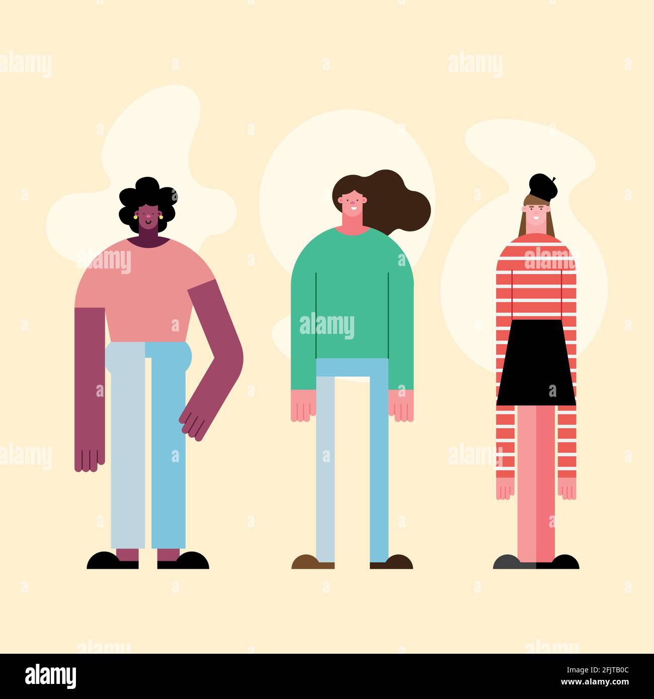 Three group diverse Stock Vector Images - Alamy