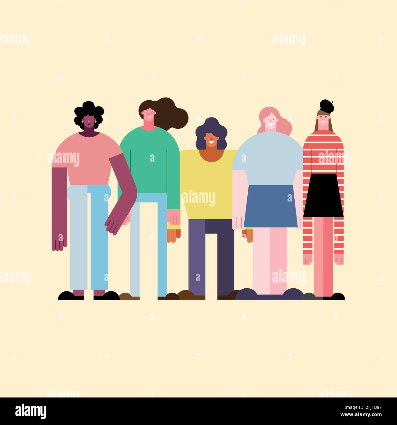 Five guys Stock Vector Images - Alamy