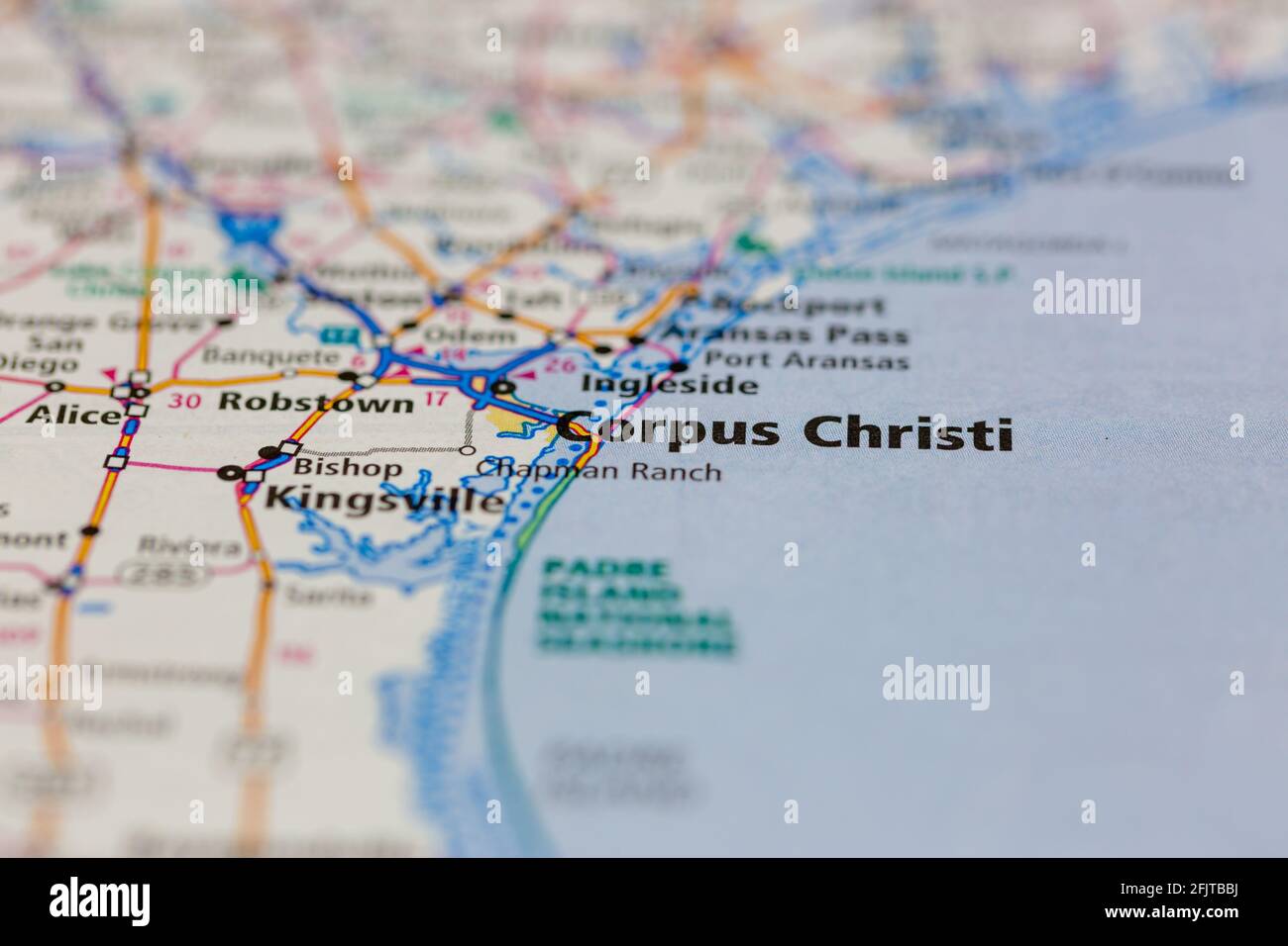 Corpus christi on a map hi-res stock photography and images - Alamy