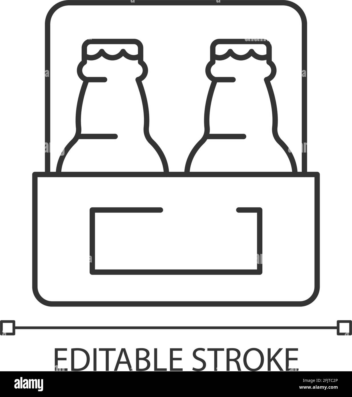 Beer to go linear icon Stock Vector Image & Art - Alamy