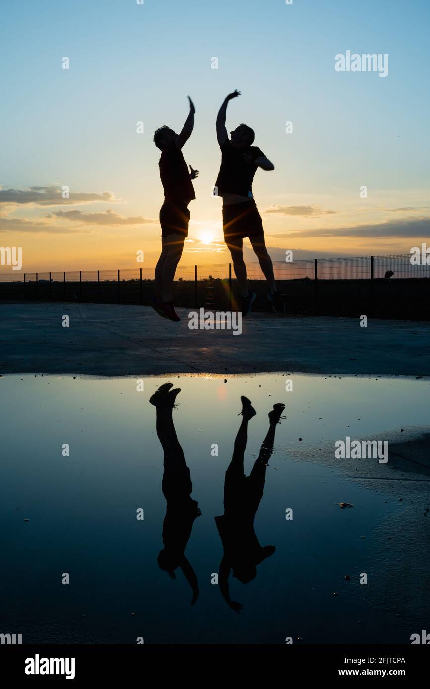 Anchorman Jumping High Five