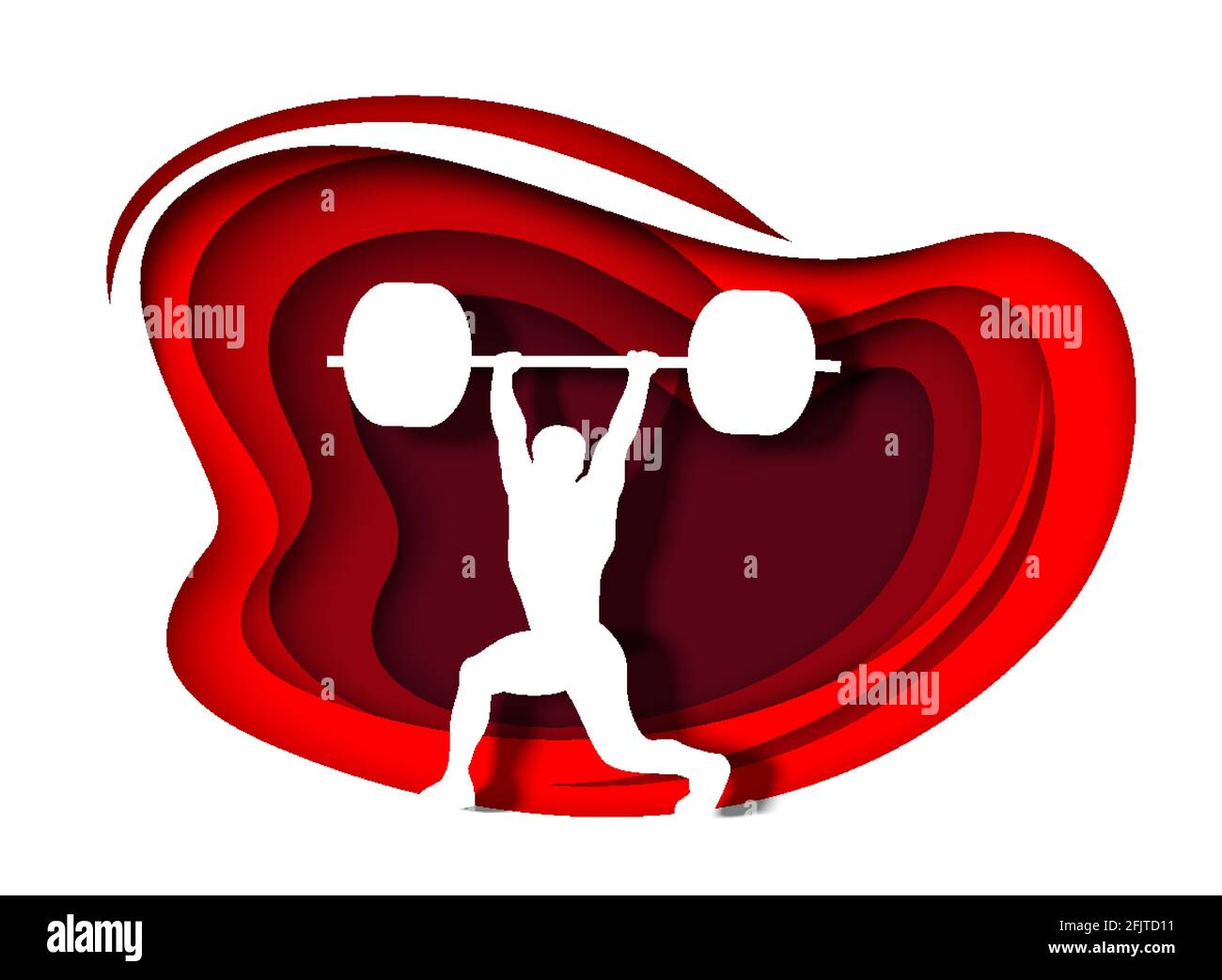 Barbell Snatch Silhouette