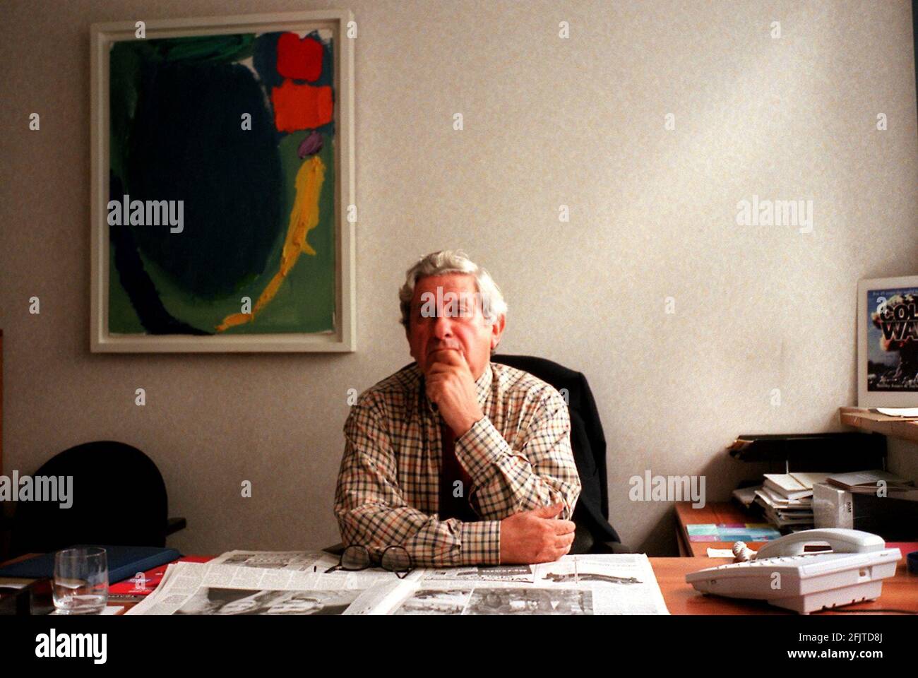 Jeremy Isaacs, in his office September 1999 Stock Photo - Alamy