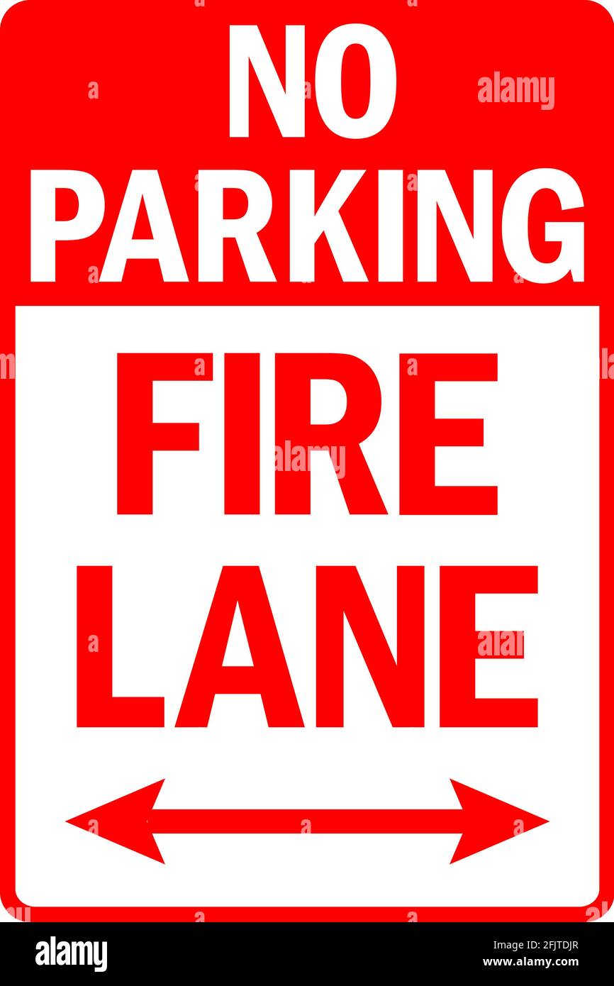 No parking fire lane sign. Traffic signs and symbols Stock Vector Image ...