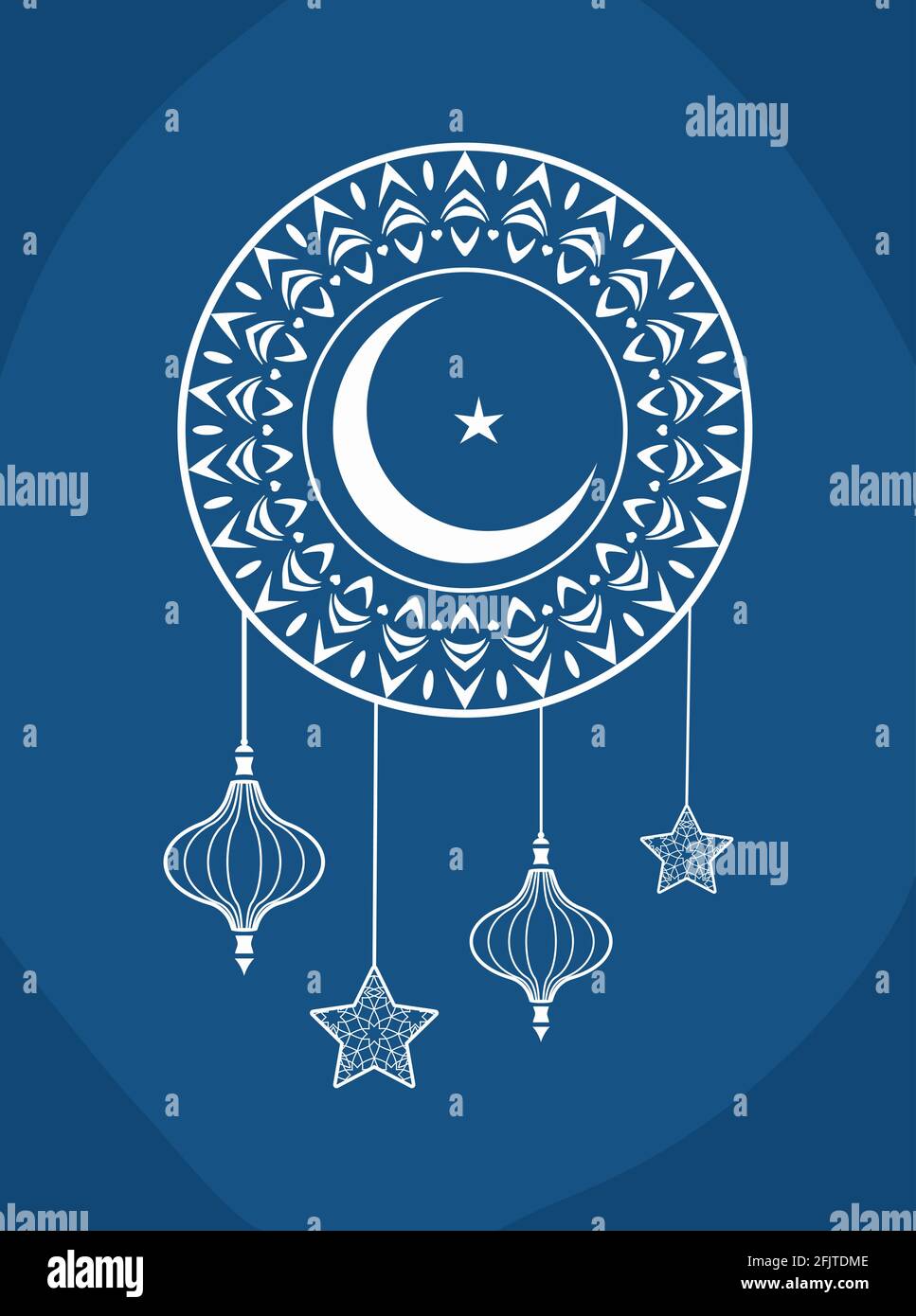 muslim symbol and lanterns Stock Vector Image & Art - Alamy