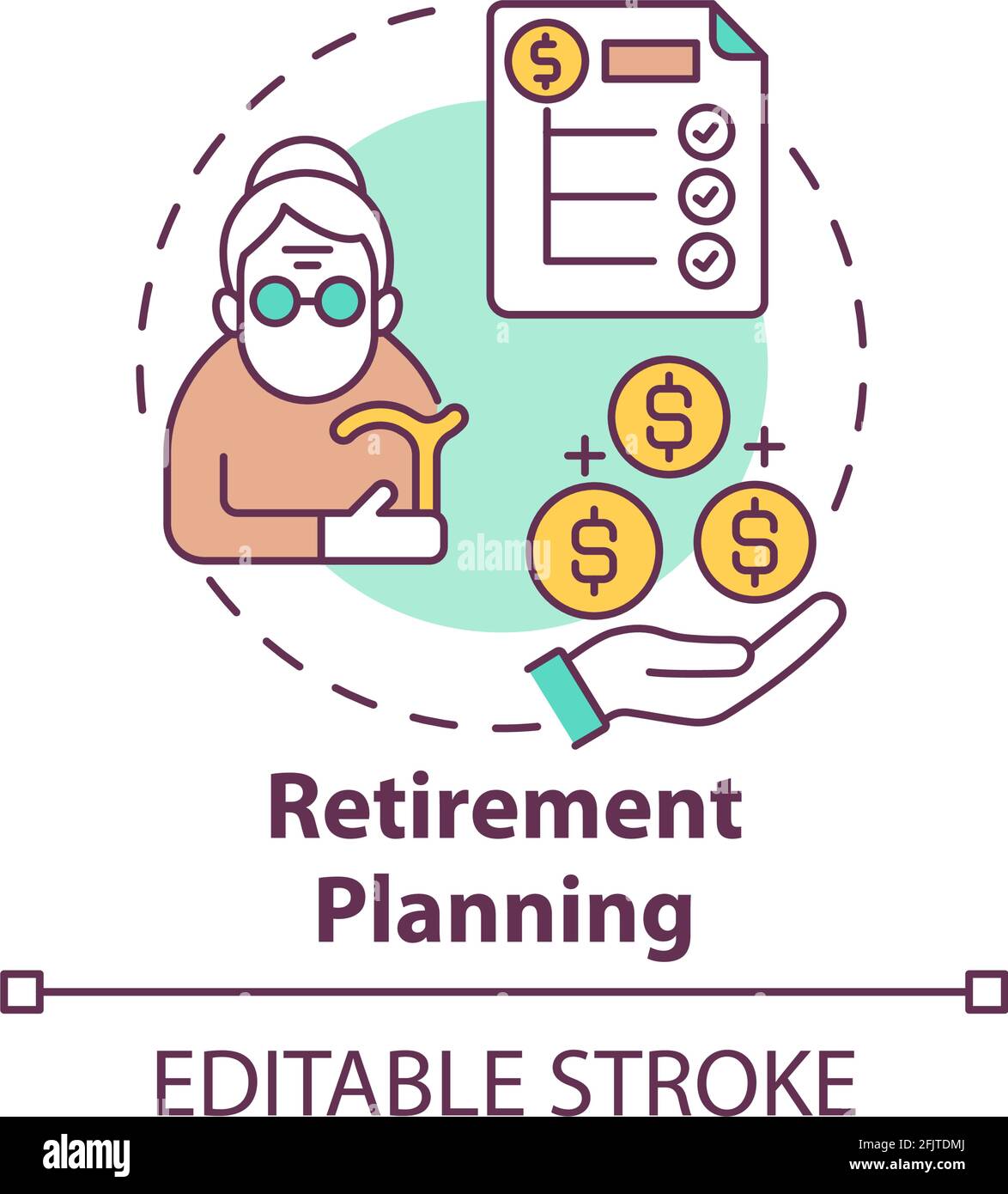 Retired planning Stock Vector Images - Alamy