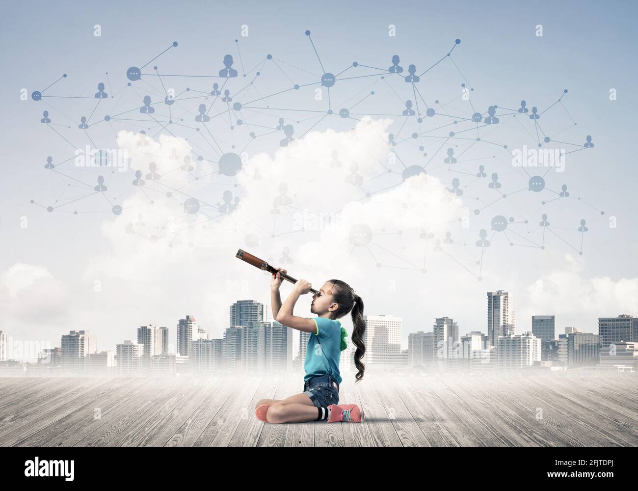 Concept of social wireless connection and internet use for ...