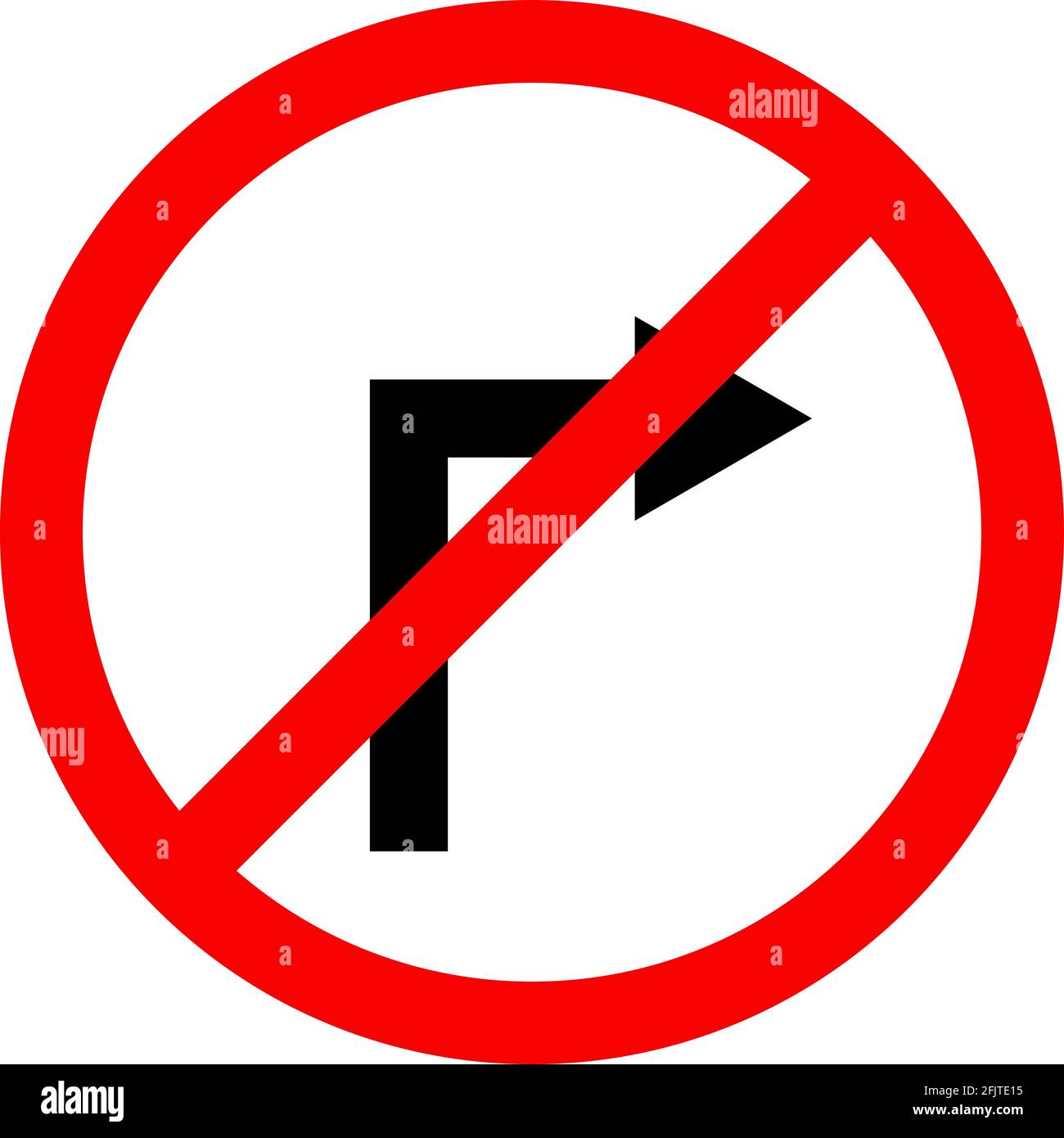 Right Turn Prohibited Traffic Sign Vehicles Not Allowed To Go Right right-turn-prohibited-traffic-sign-vehicles-not-allowed-to-go-right