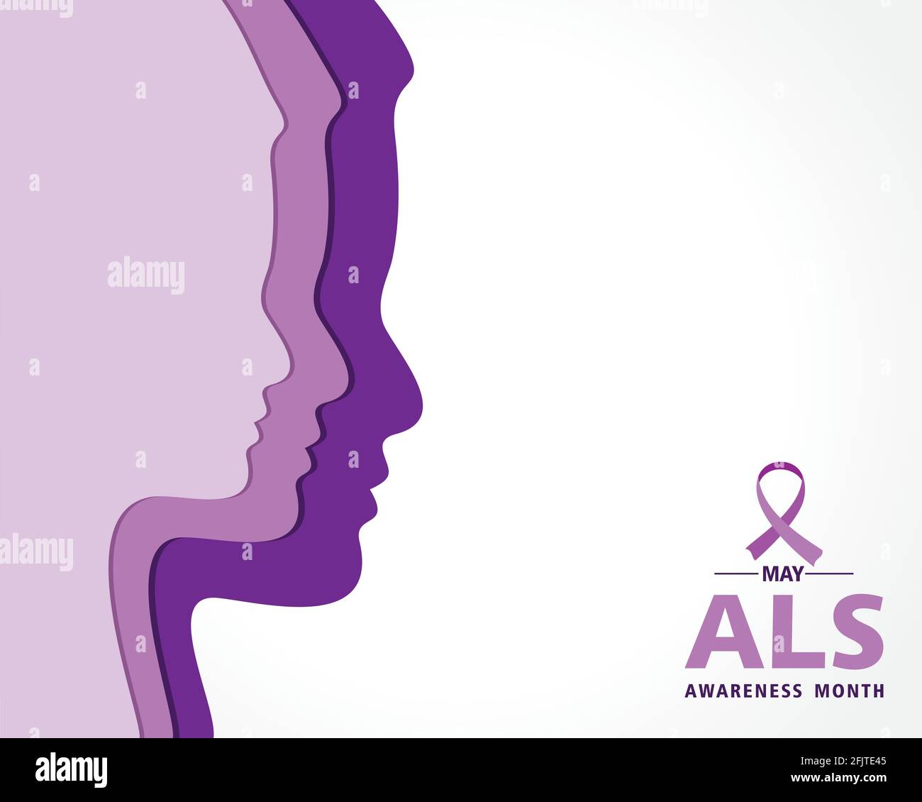 Vector Illustration of ALS(Amyotrophic lateral sclerosis) Awareness ...