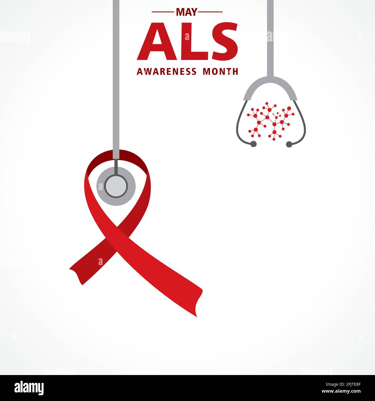 Vector Illustration of ALS(Amyotrophic lateral sclerosis) Awareness ...