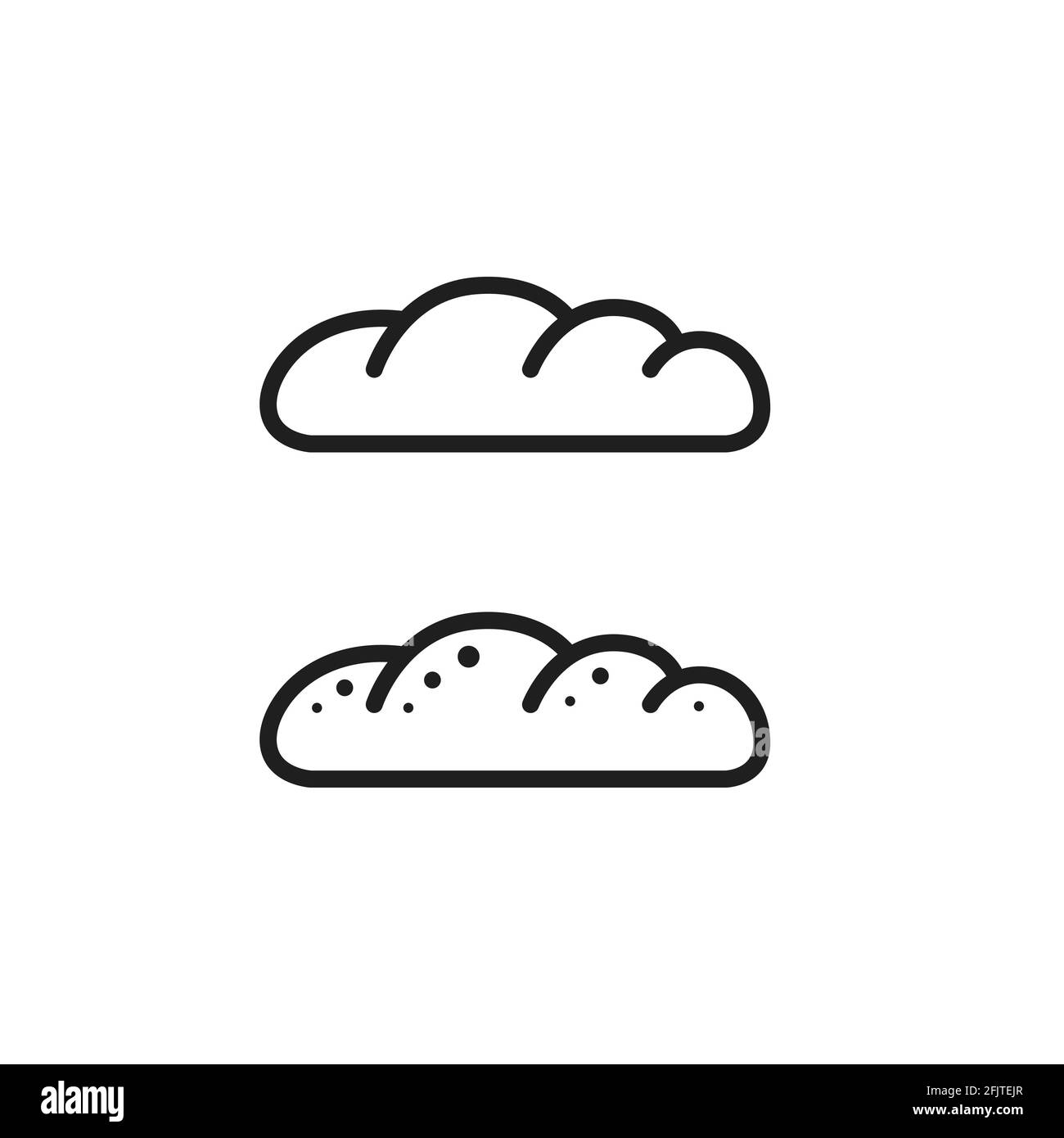 White bread loaf symbol icon Black and White Stock Photos & Images - Alamy