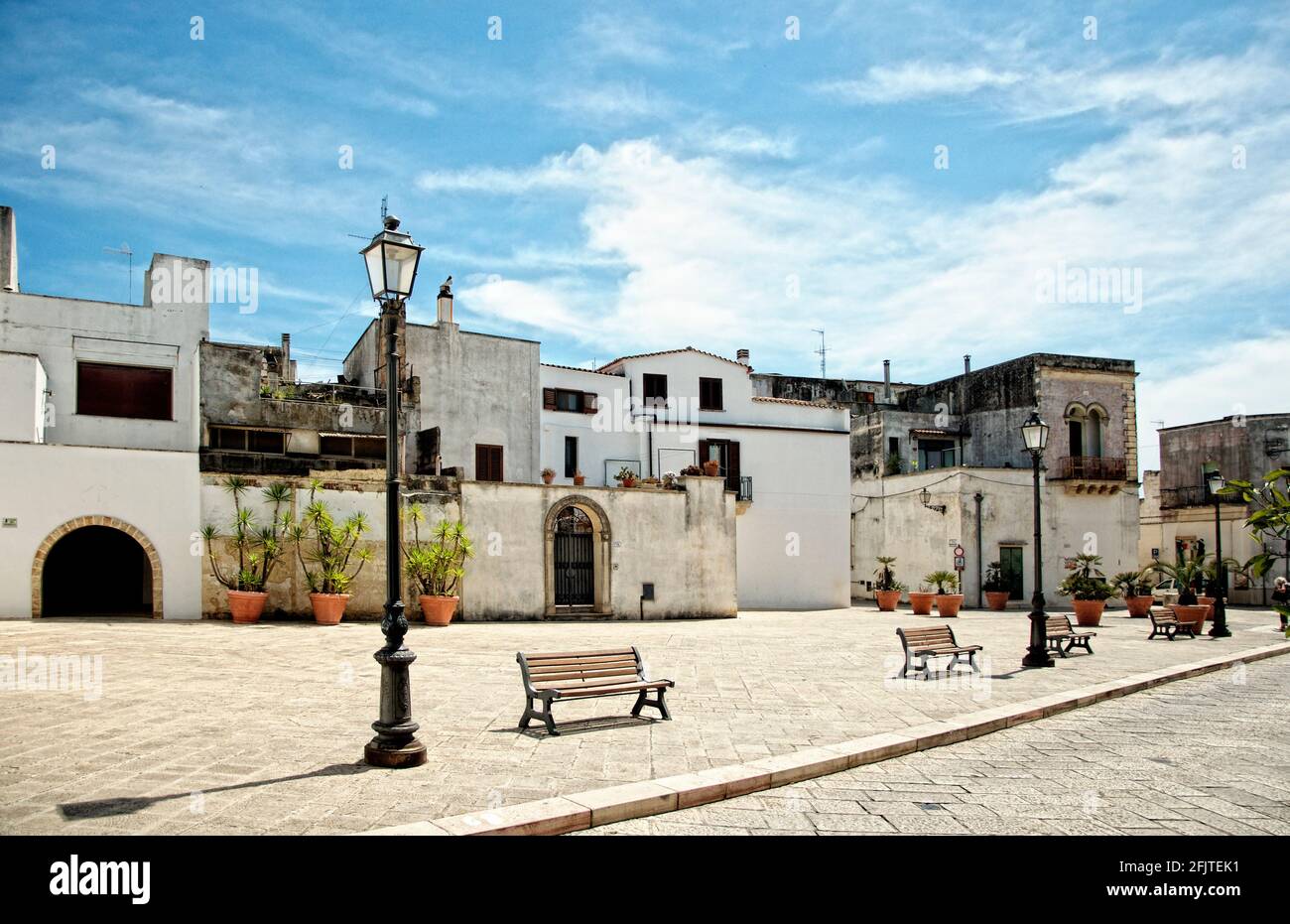 Specchia one of the most beautiful villages in South Italy Stock Photo ...