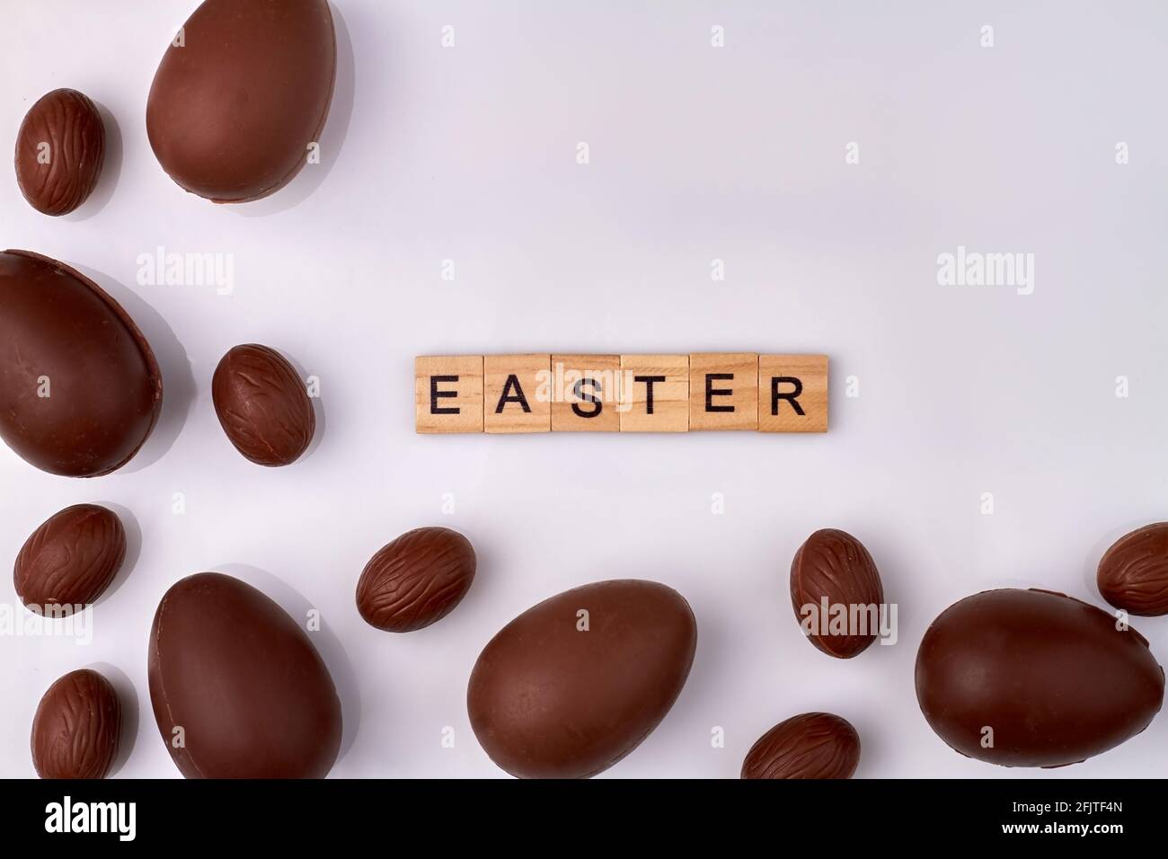 Vertical shot chocolate easter eggs Stock Photo - Alamy