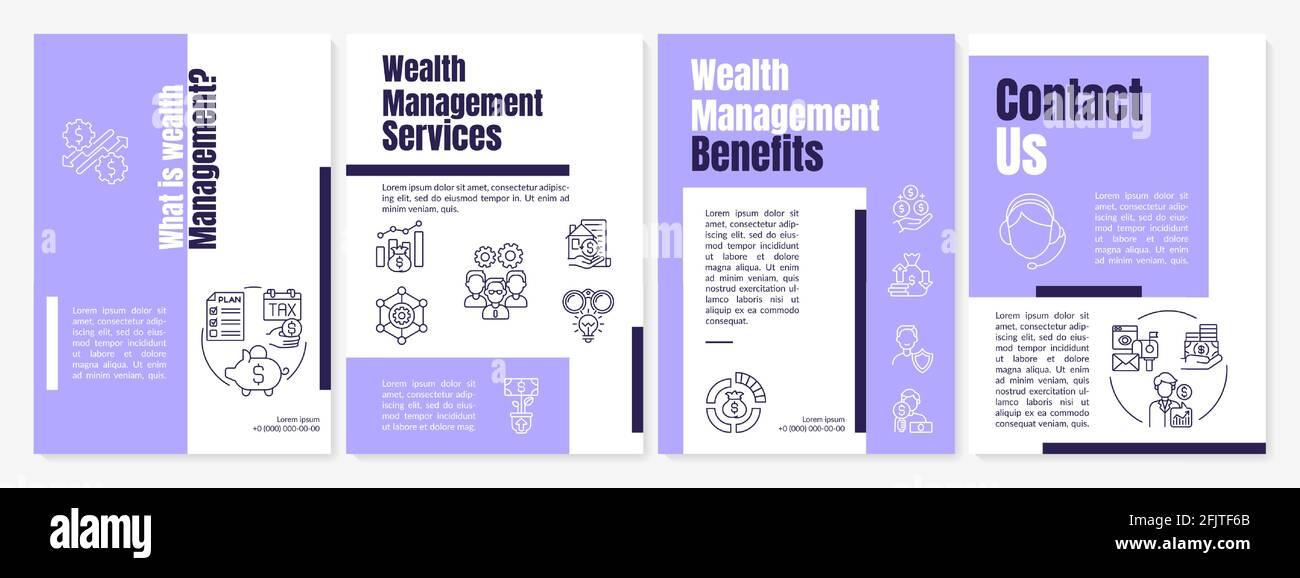 What is wealth management brochure template Stock Vector Image & Art ...