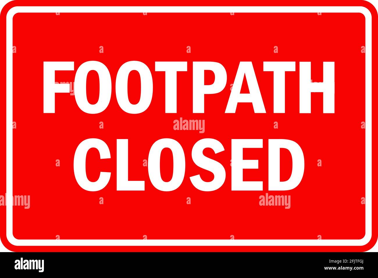 Temporary walkway barrier Stock Vector Images - Alamy