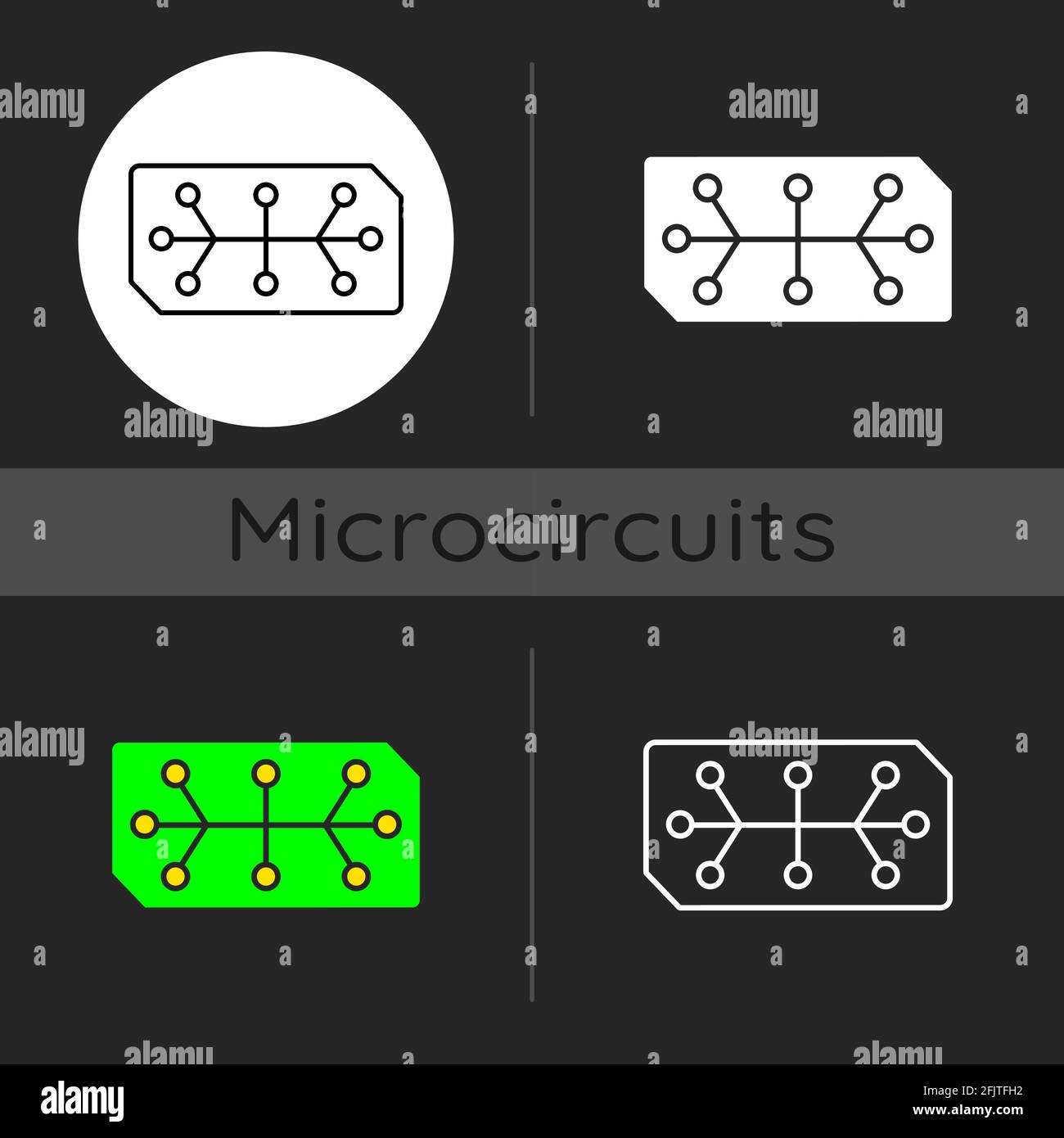 Electrical computer parts dark theme icon Stock Vector Image & Art - Alamy