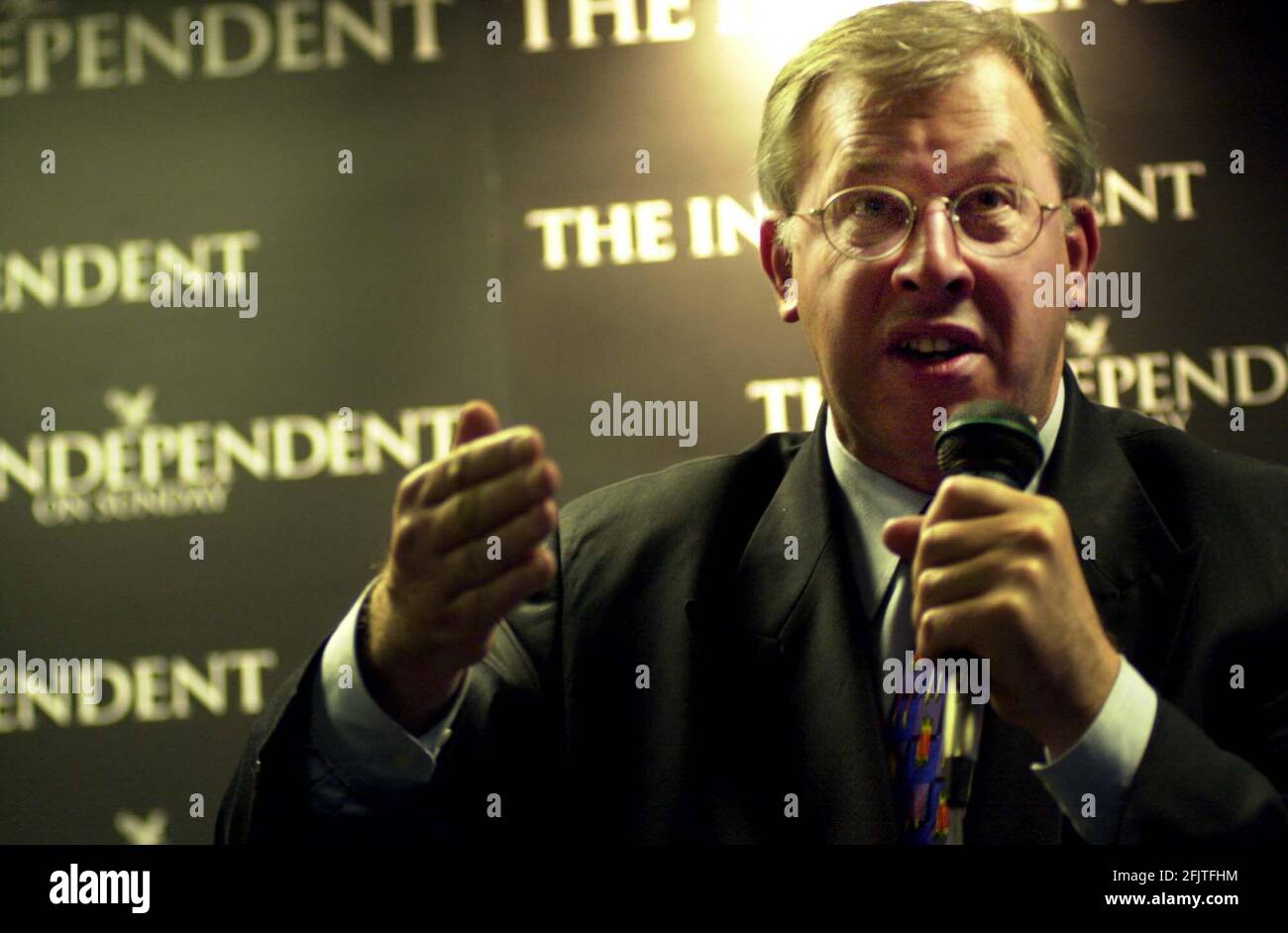 Michael Brown speaking at the Independent debate October 2000 at the ...