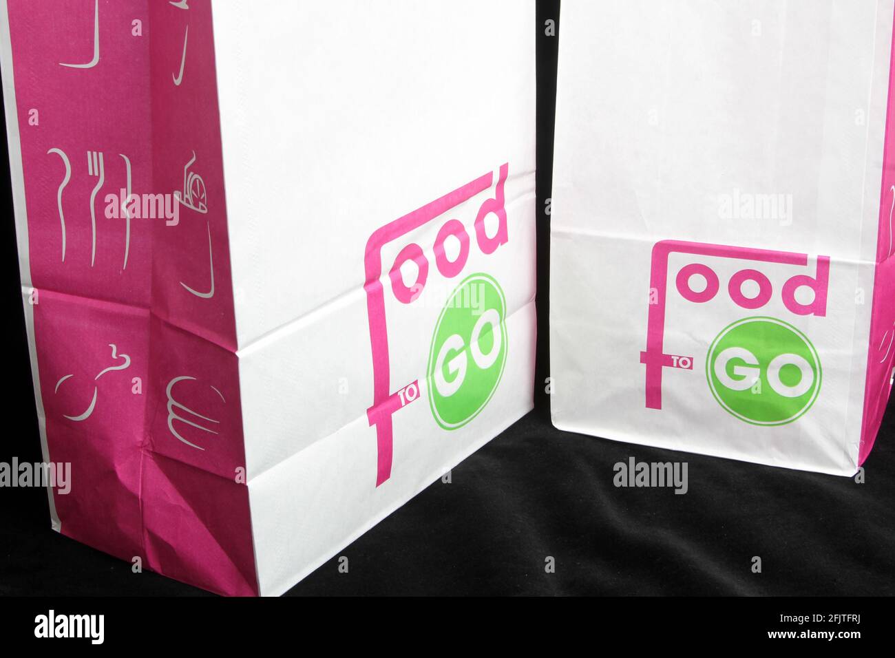 Fast food and drink containers. 100% Bio-degradable Stock Photo - Alamy