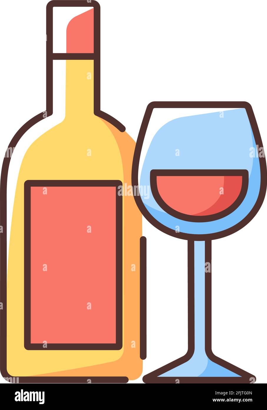 Wine RGB color icon Stock Vector Image & Art - Alamy