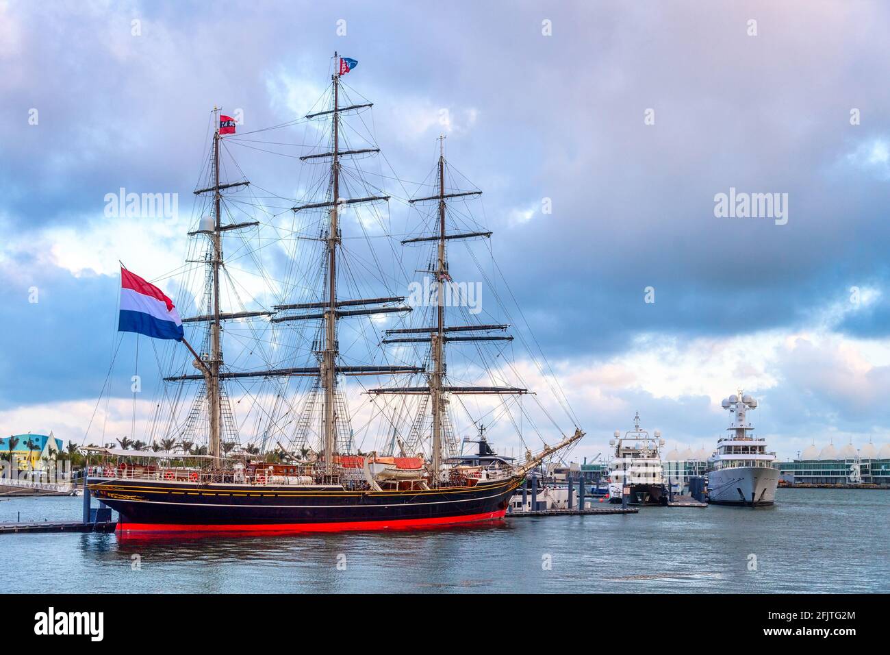 Sail ship in Miami, Florida, USA Stock Photo - Alamy