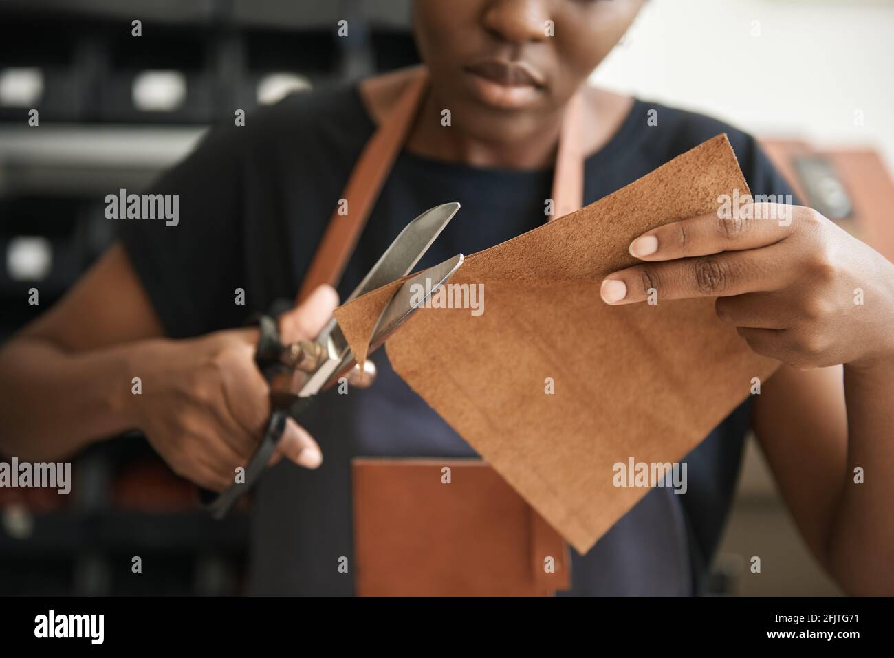 African Woman Working Leather High Resolution Stock Photography and ...