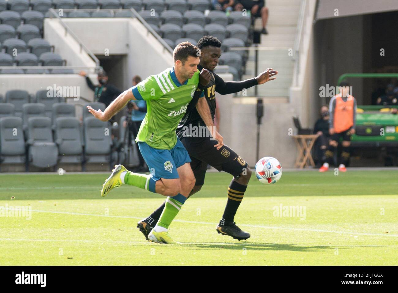 Los Angeles FC defender Jesus Murillo (94) and Seattle Sounders ...