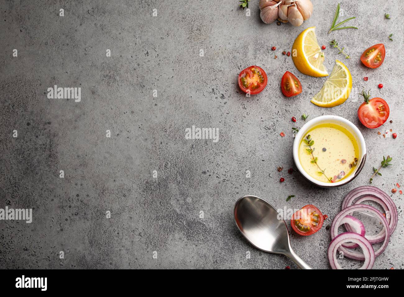 Food cooking background with ingredients copy space Stock Photo - Alamy