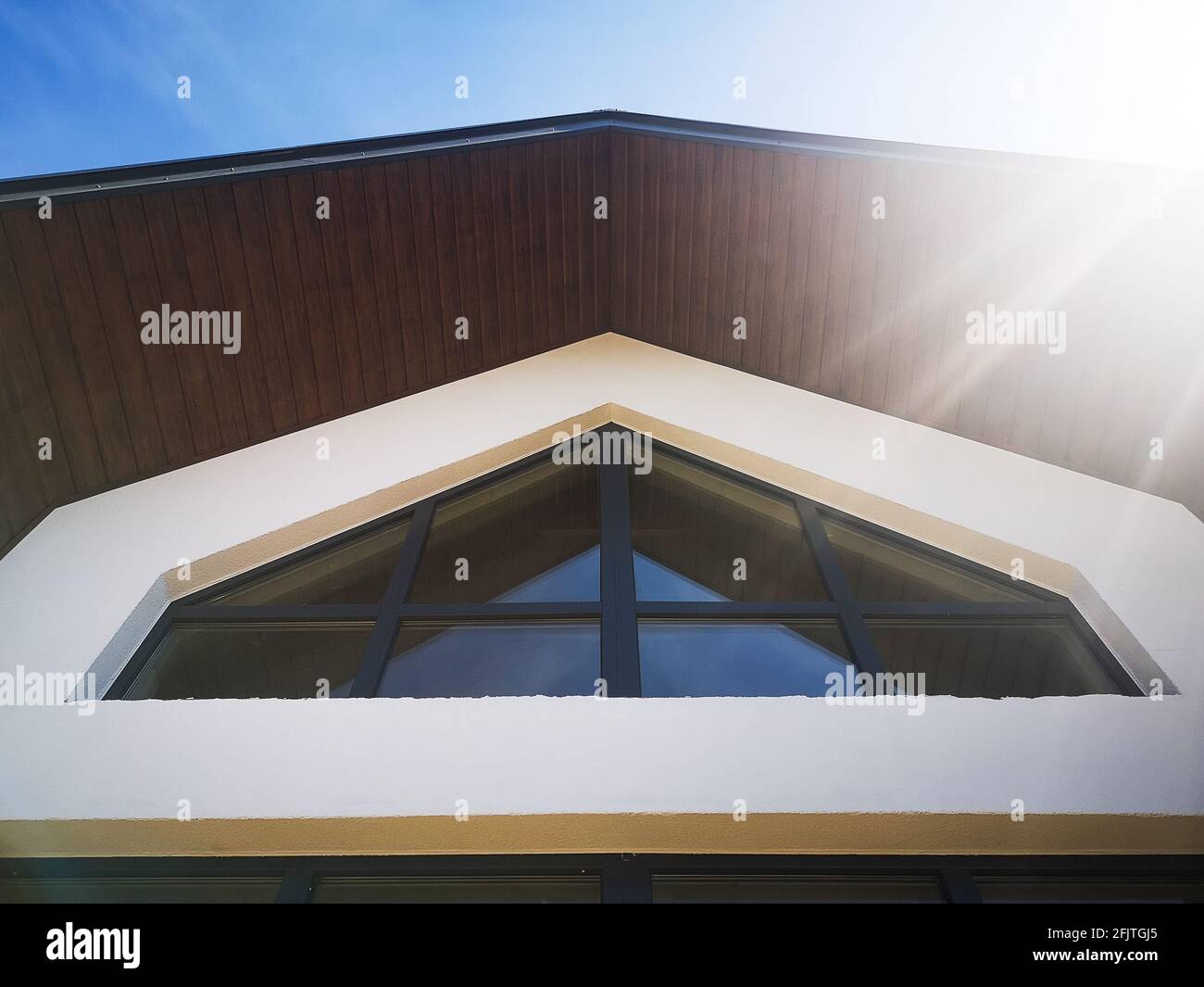 close-up of a house with street windows Stock Photo - Alamy