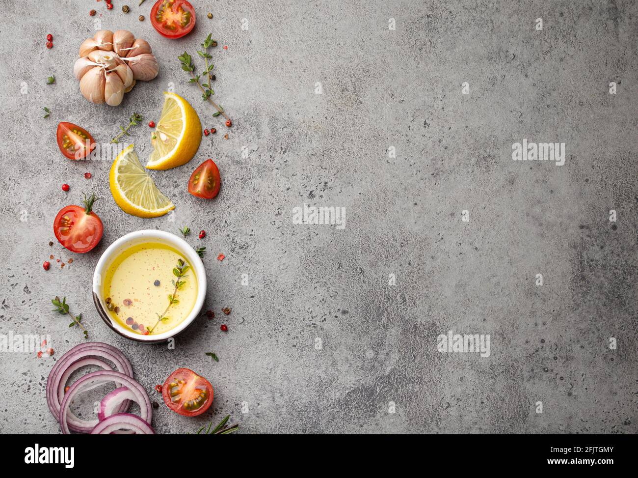 Food cooking background with ingredients copy space Stock Photo - Alamy