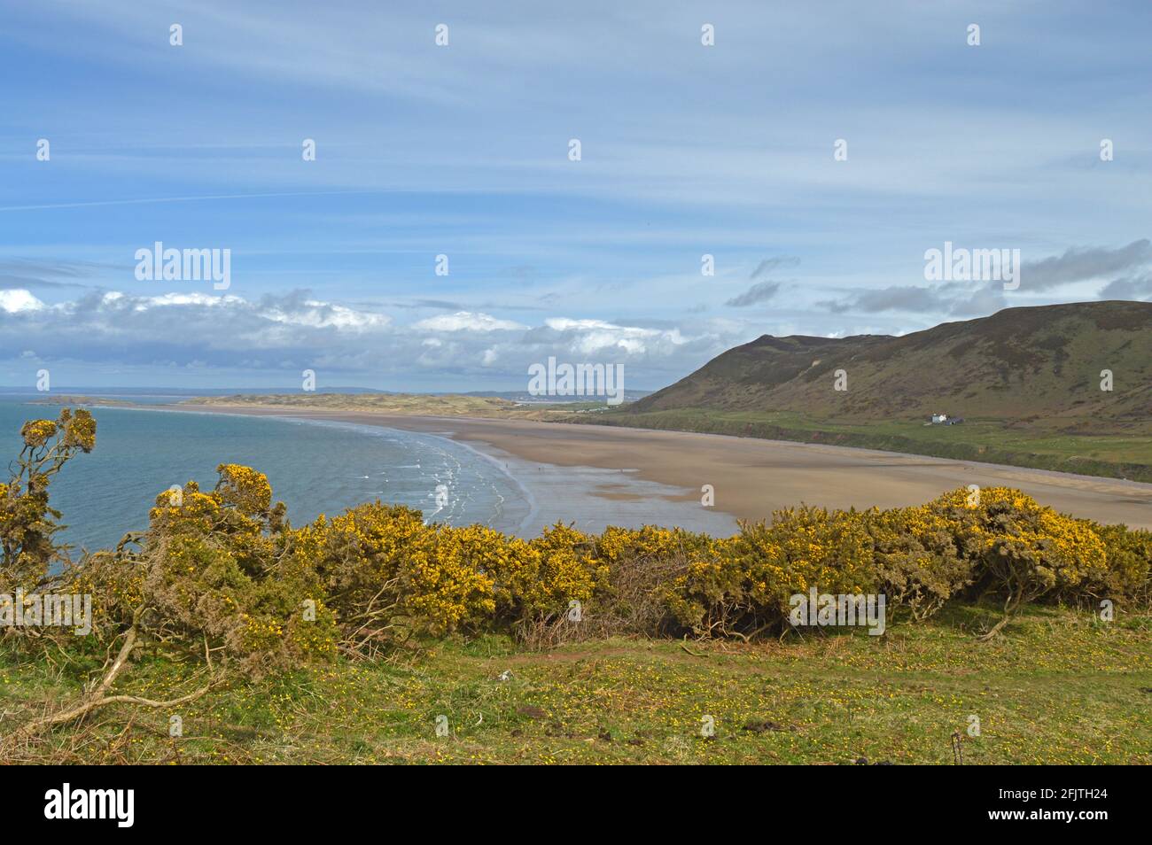 Rhosili headland gower peninsula hi-res stock photography and images ...