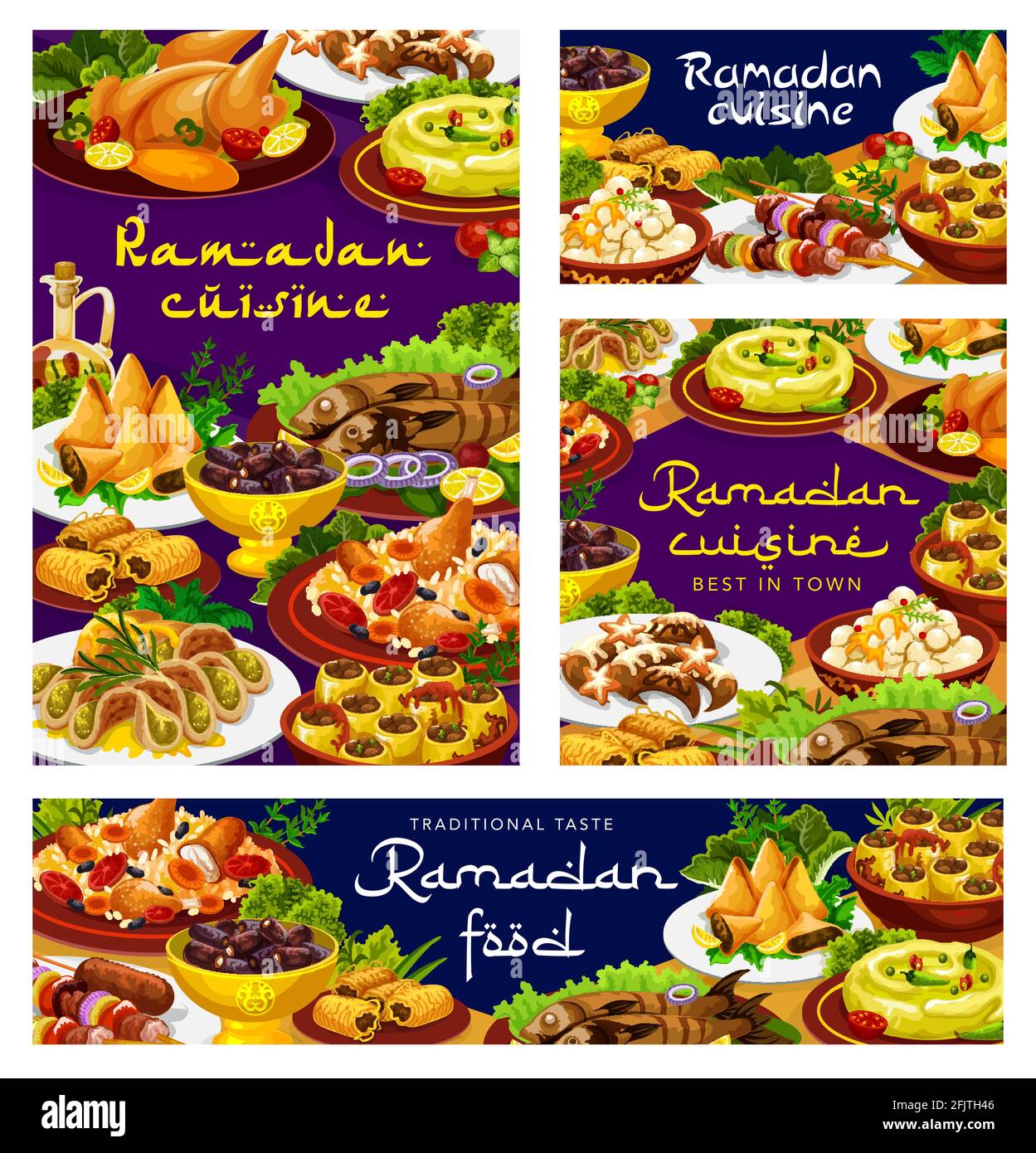Ramadan food, iftar cuisine dishes, Islam biryani and Eid Mubarak meals ...