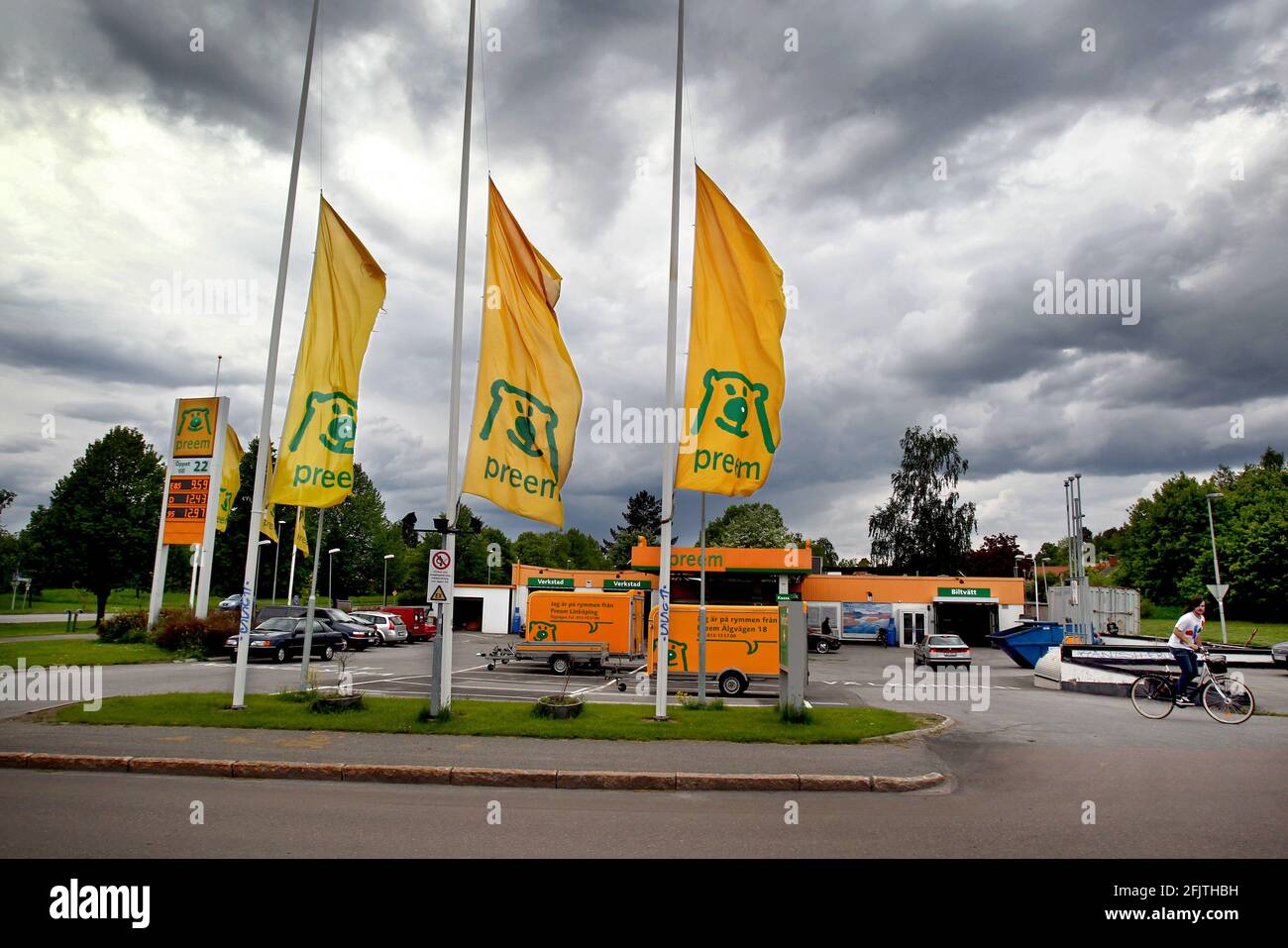 Preem signs hi-res stock photography and images - Alamy