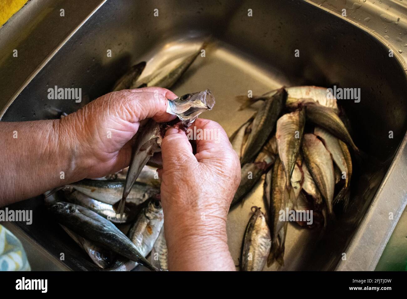 Fish preparation sink hi-res stock photography and images - Alamy