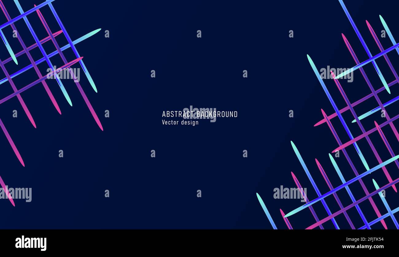 Abstract background with laser bright straight lines shooting from the ...