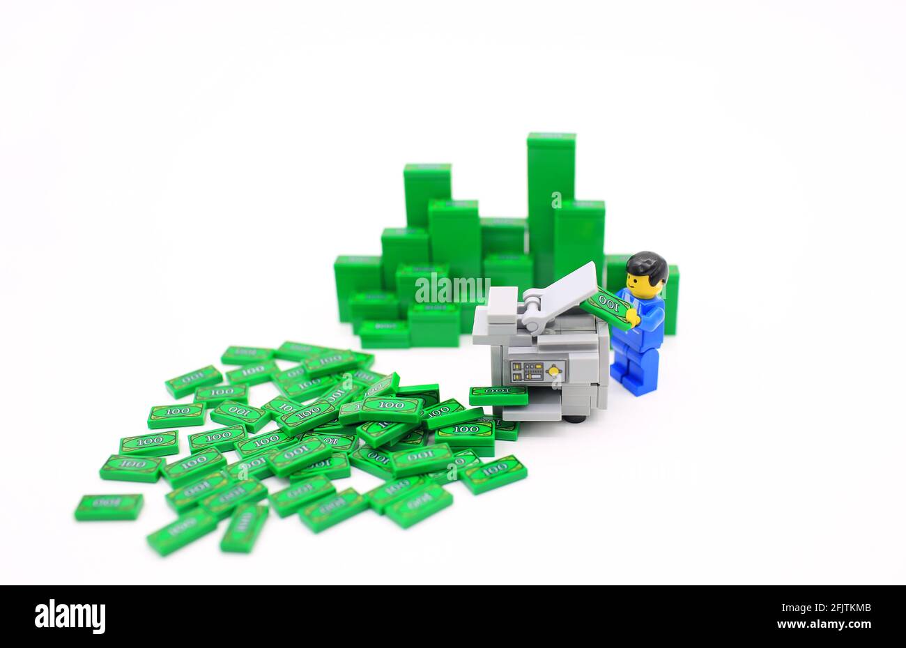 money in quantitative easing Stock Photo - Alamy