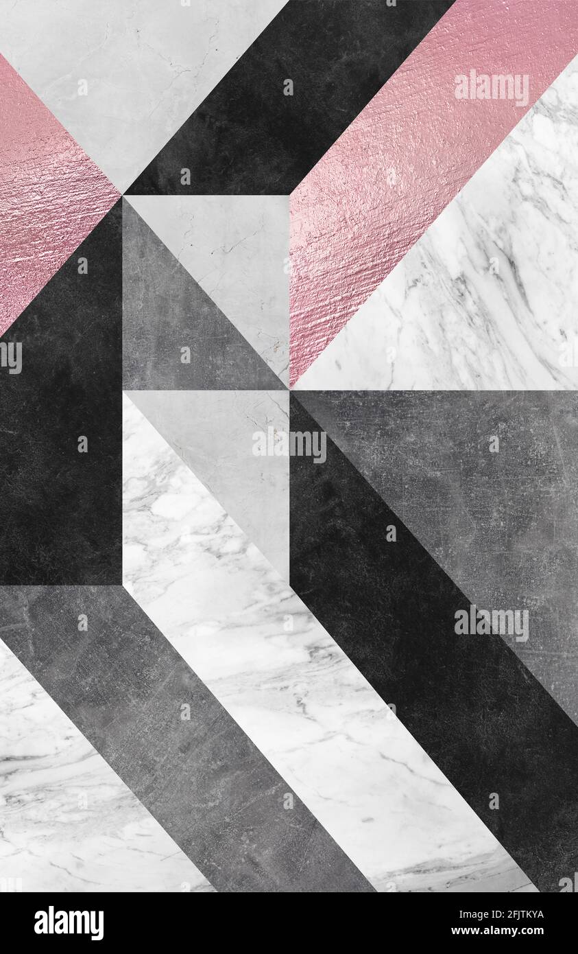 Abstract art of geometric shapes with colorful texture Stock Photo - Alamy